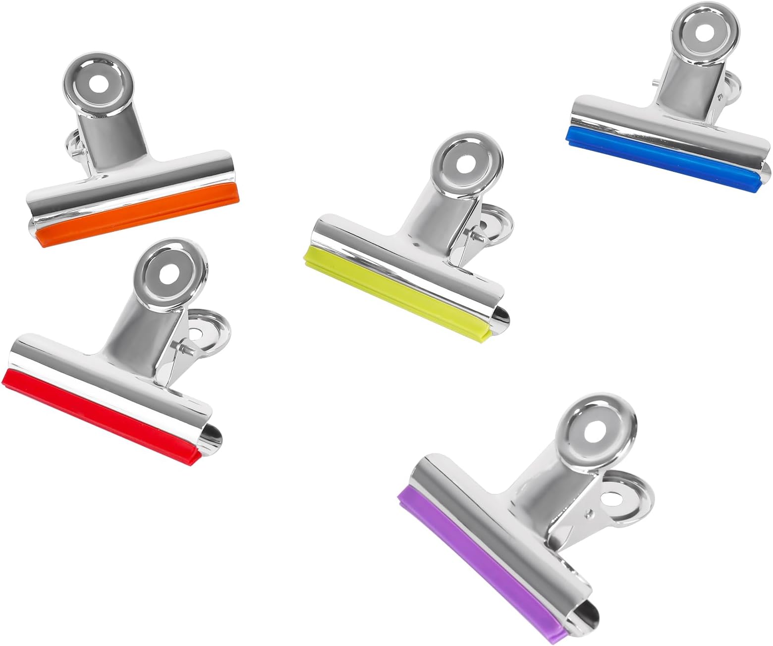 Rapesco RCB60COL 60 mm Letter Clips, Assorted Colours, Pack of 10 ...
