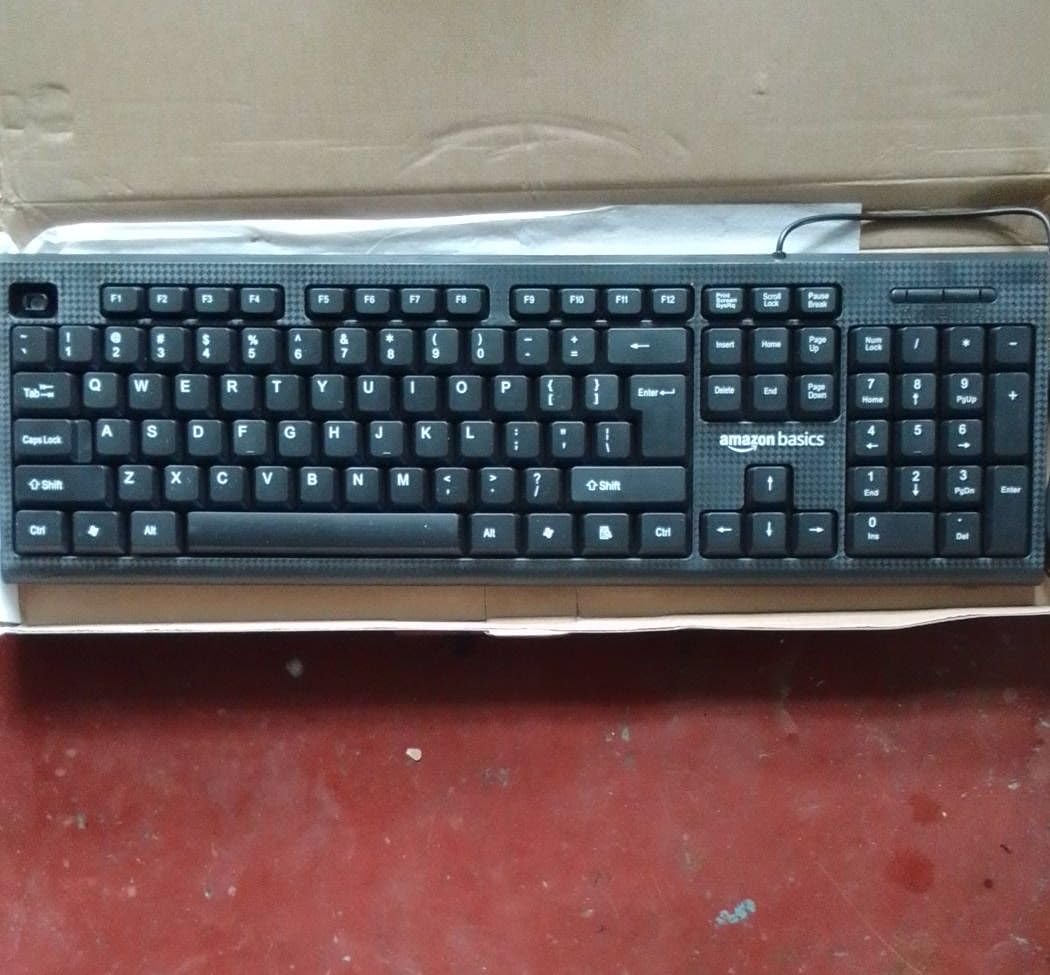 Amazon.in: Buy (Refurbished) AmazonBasics Wired Multimedia Keyboard ...
