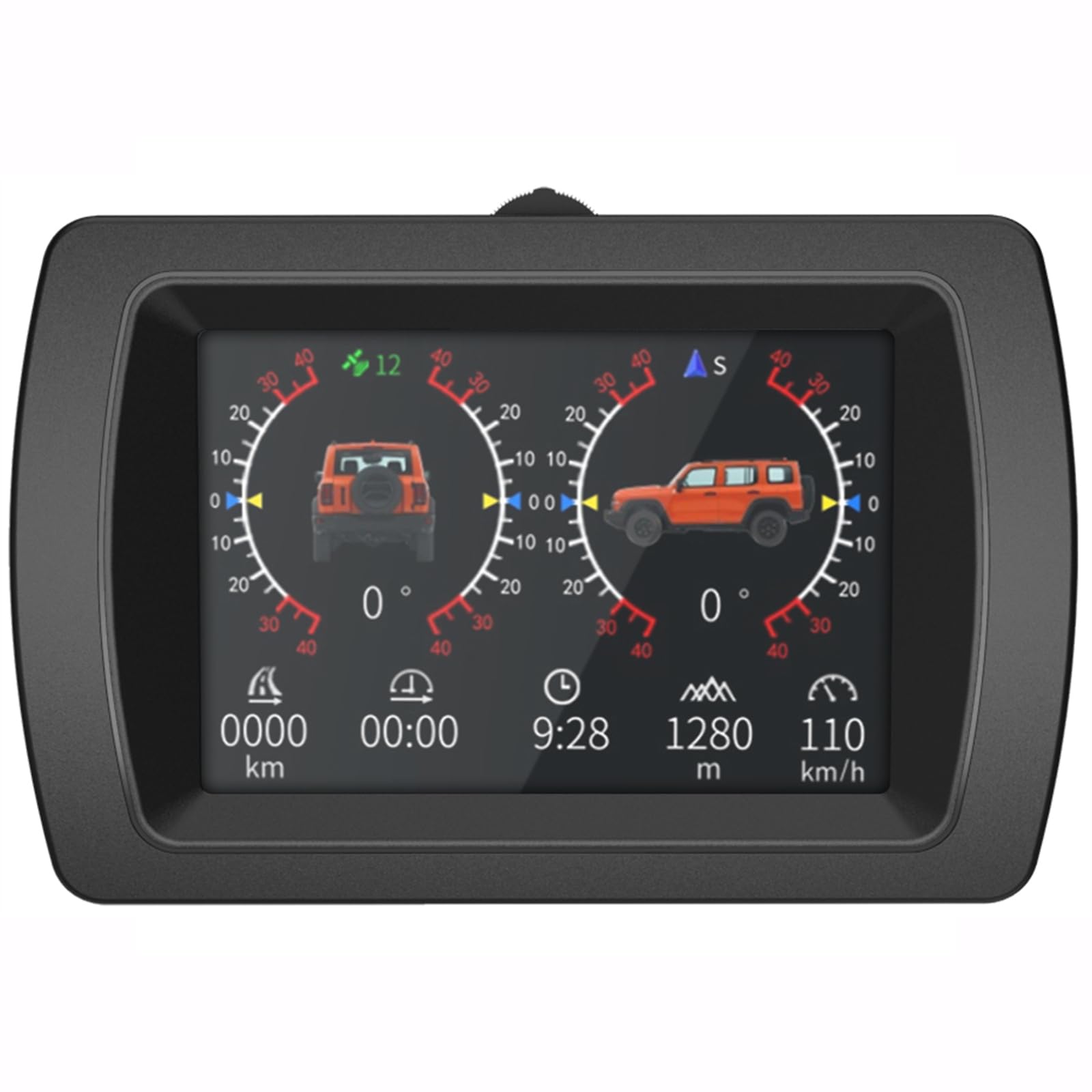 MR CARTOOL M85 GPS Inclinometer Digital Speedometer Car Speed Slope ...