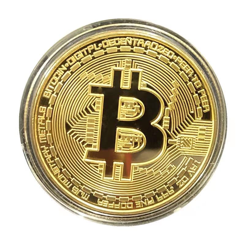 Amazon.com : Bitcoin Coin Souvenir with Coin, Physical Bitcoin ...