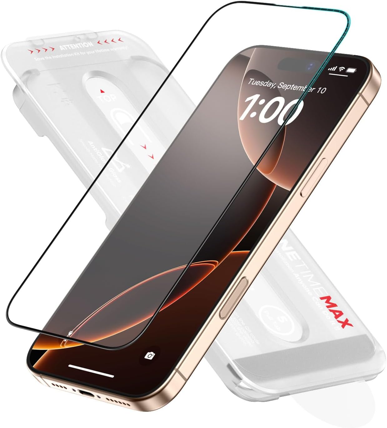 Amazon.com: FLOLAB NanoArmour ONETIME MAX for iPhone 16 Pro Matte 3D ...