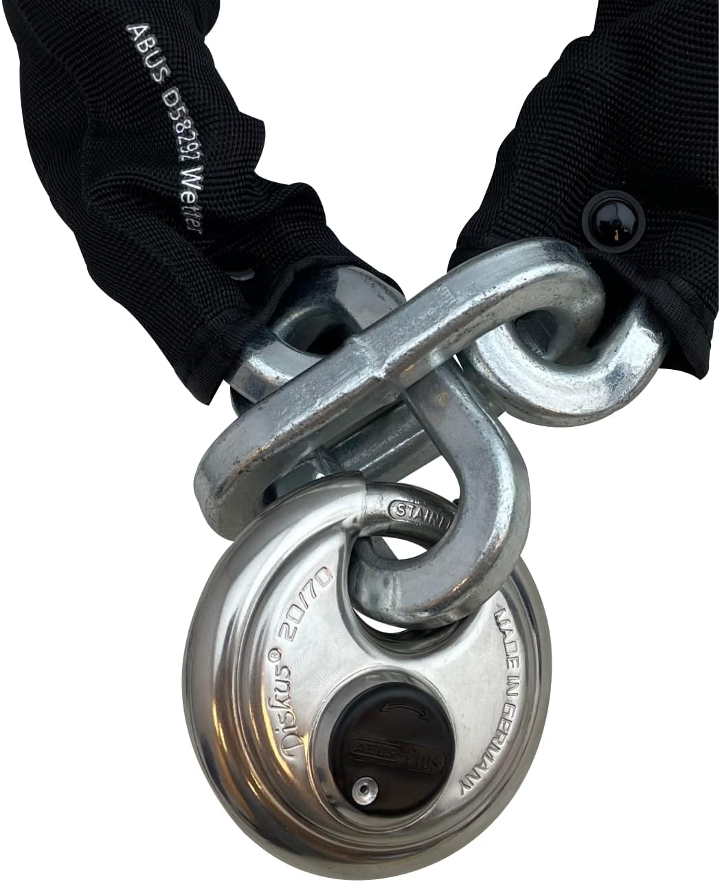 ABUS Hardened Steel 10KS 2 Foot x 5/16" Thick Square Security Chain ...