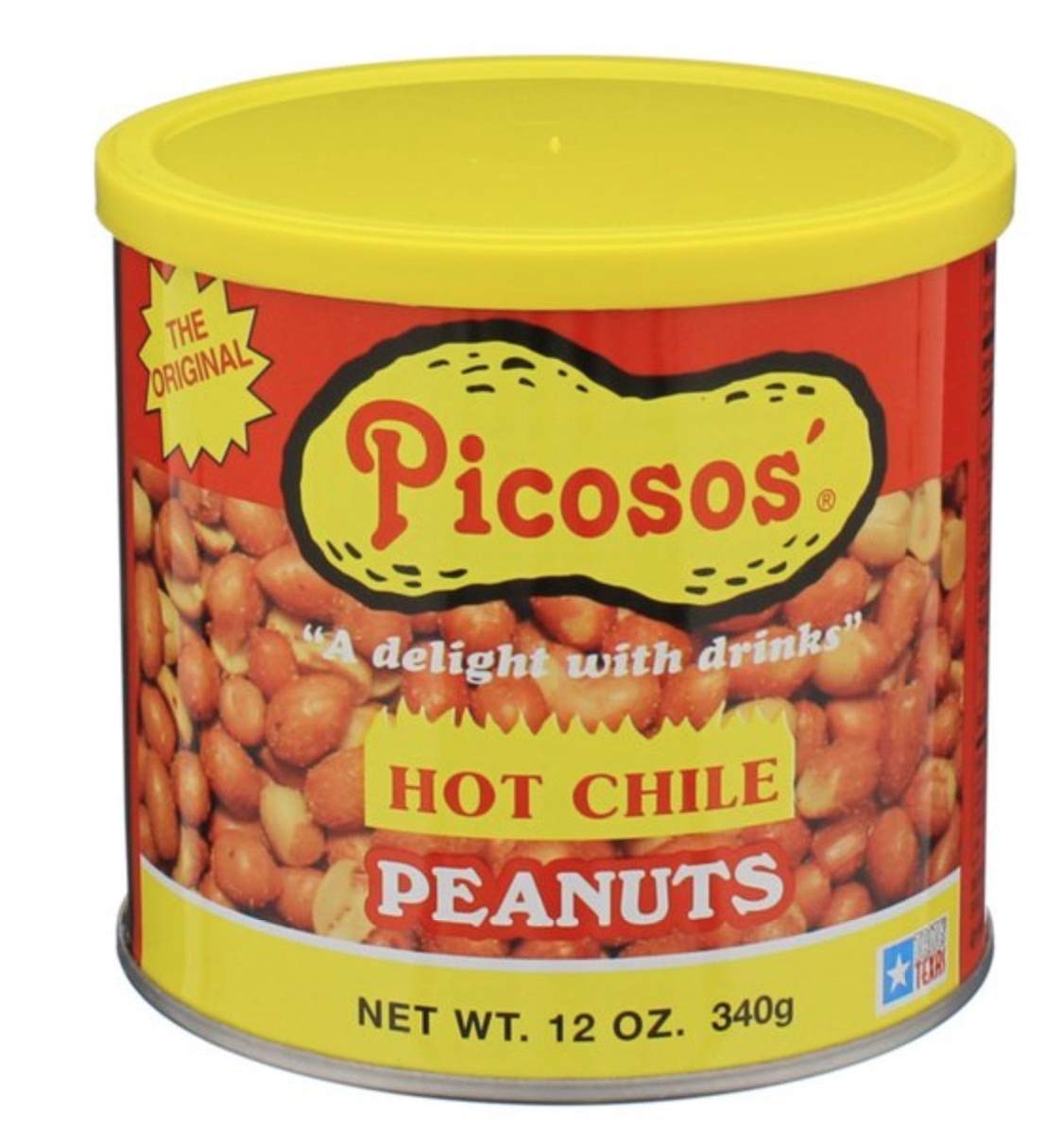 Amazon.com : Picosos Hot Chile Peanuts 12oz Can (Pack of 4) : Grocery ...