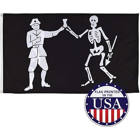 Amazon.com : Us Flag Store Pirate Pirate Bartholomew Roberts 2 Printed ...
