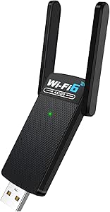 Amazon.com: USB WiFi 6 Adapter with Bluetooth 5.2, Dual 3dBi Antennas ...