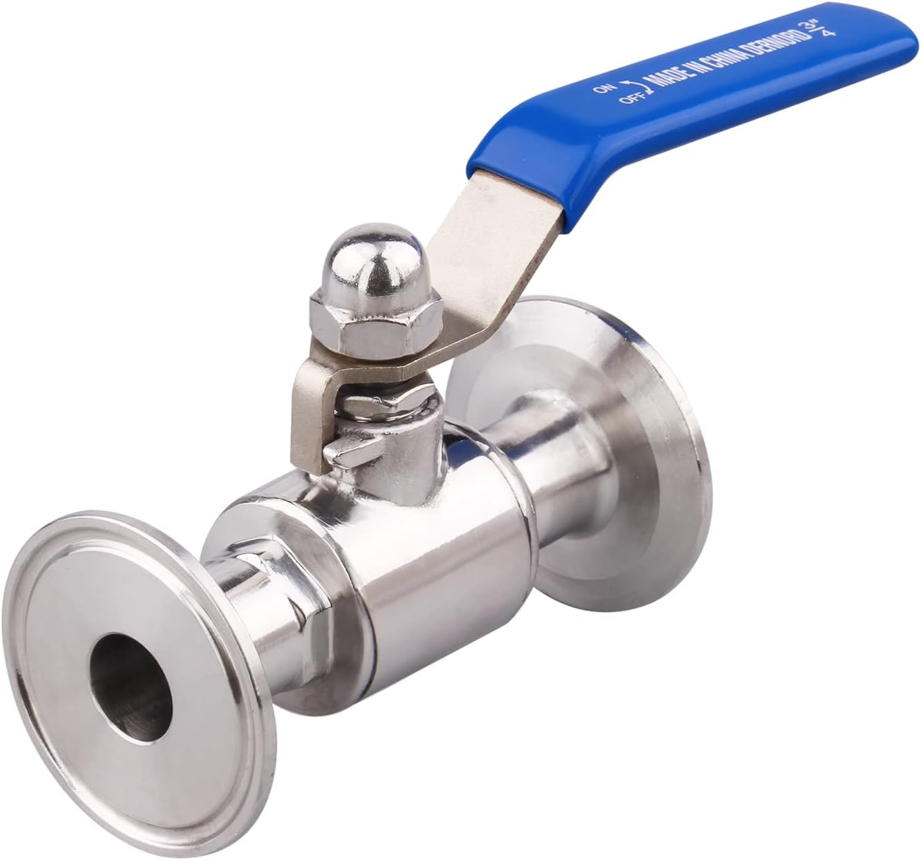 Amazon.com: DERNORD 1.5" Tri-Clamp Ball Valve Stainless Steel 304,PTFE ...