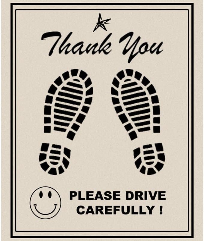 AutokraftZ Car Disposable Paper Foot Mat, Universal Size, Brown (Pack ...