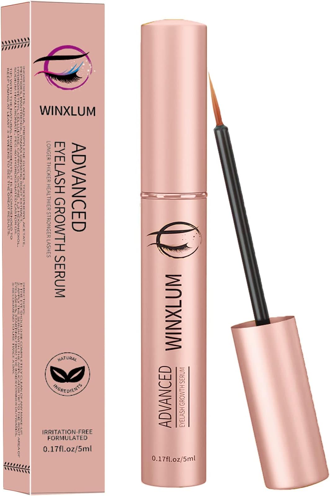 Amazon.com: Premium Eyelash Growth Serum, Lash Growth Serum 5ML ...