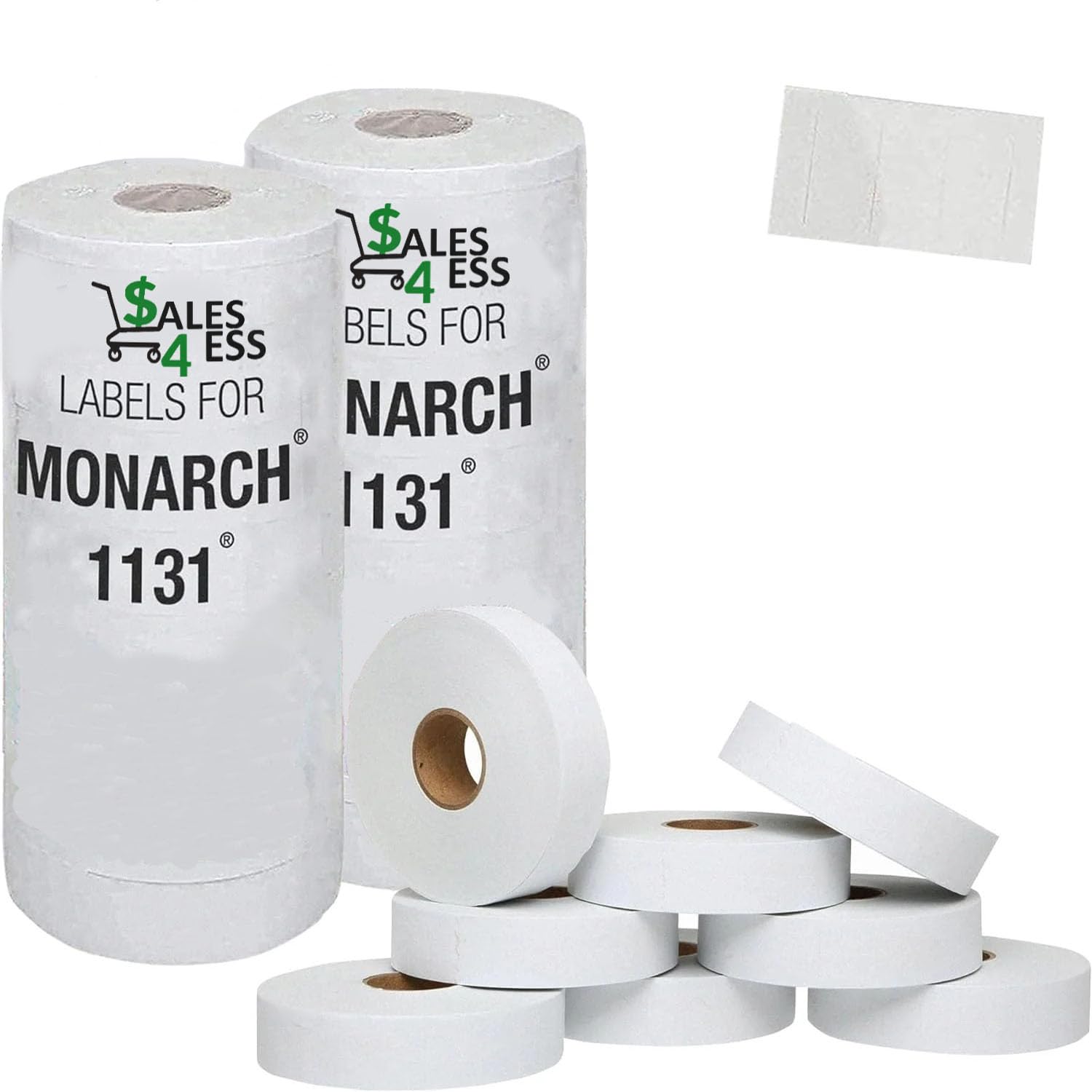 Amazon.com : Sales4Less White Pricing Labels -2 Sleeve, 16 Rolls ...