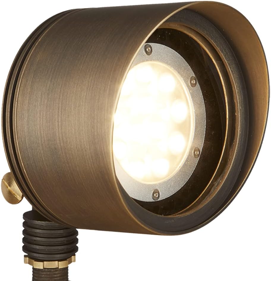 VOLT 12V G2 Big PAR36 Cast Brass Flood Light (Bronze) with 9W 2700K ...