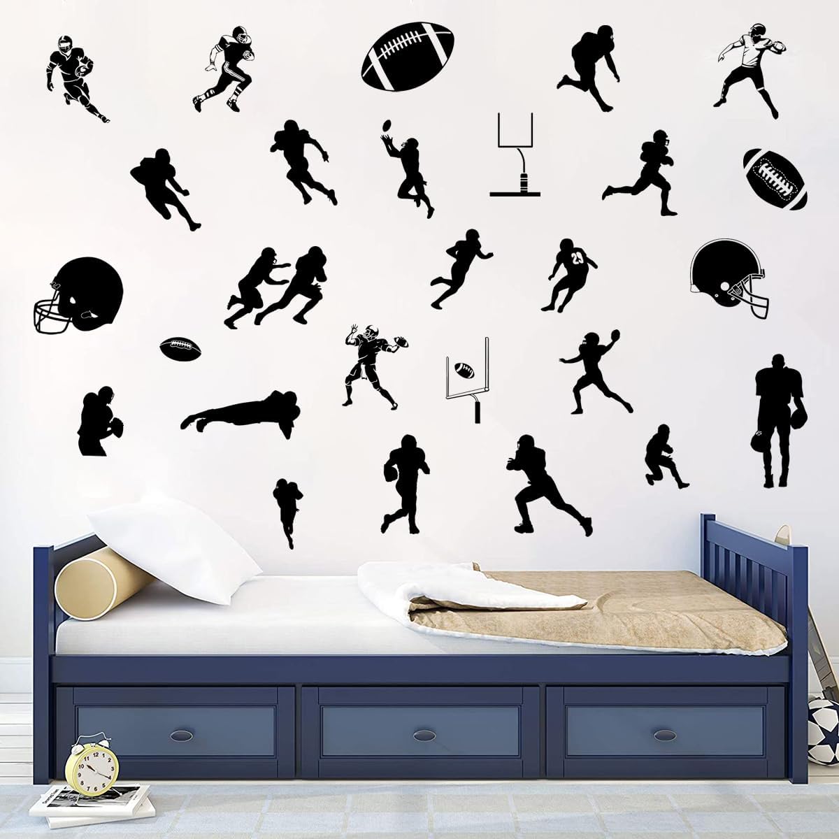 Amazon.com: Yovkky Football Players Wall Decals Stickers, America ...