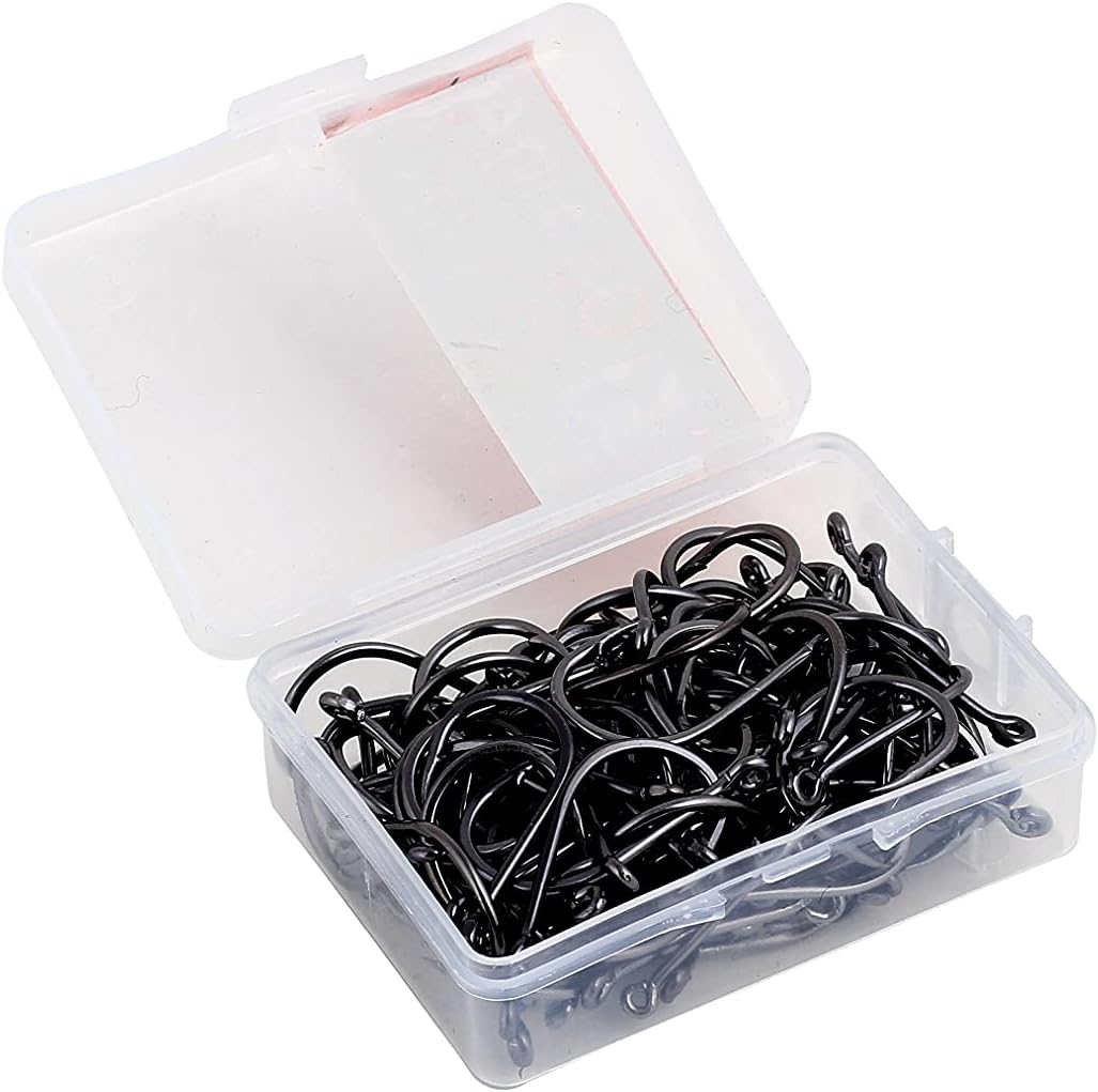 Freshwater #6 Fishhook Fishing Hooks Set 100 Pieces Fishing Accessories ...