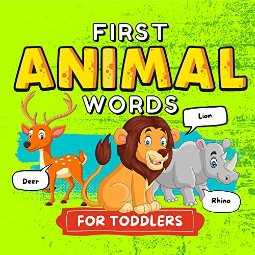 First Animal Words for Toddlers: Introduction to Animals Picture Book ...