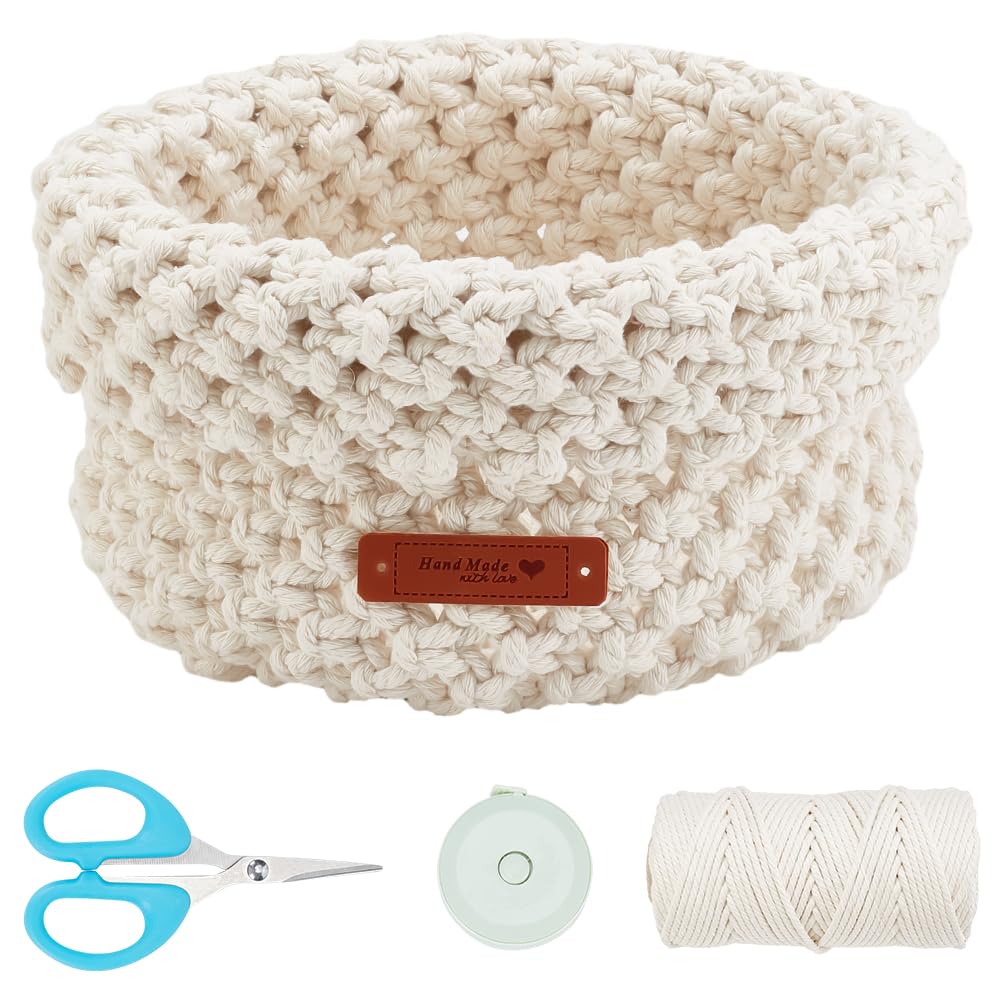 Amazon.com: FREEBLOSS Macrame Basket Kit DIY Macrame Kit with Video ...