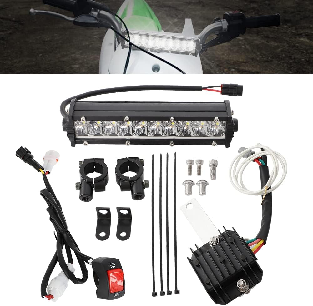 Amazon.com: MOTOQUEEN LED Dirtbike Light Bar Kit Fits for Kawasaki ...