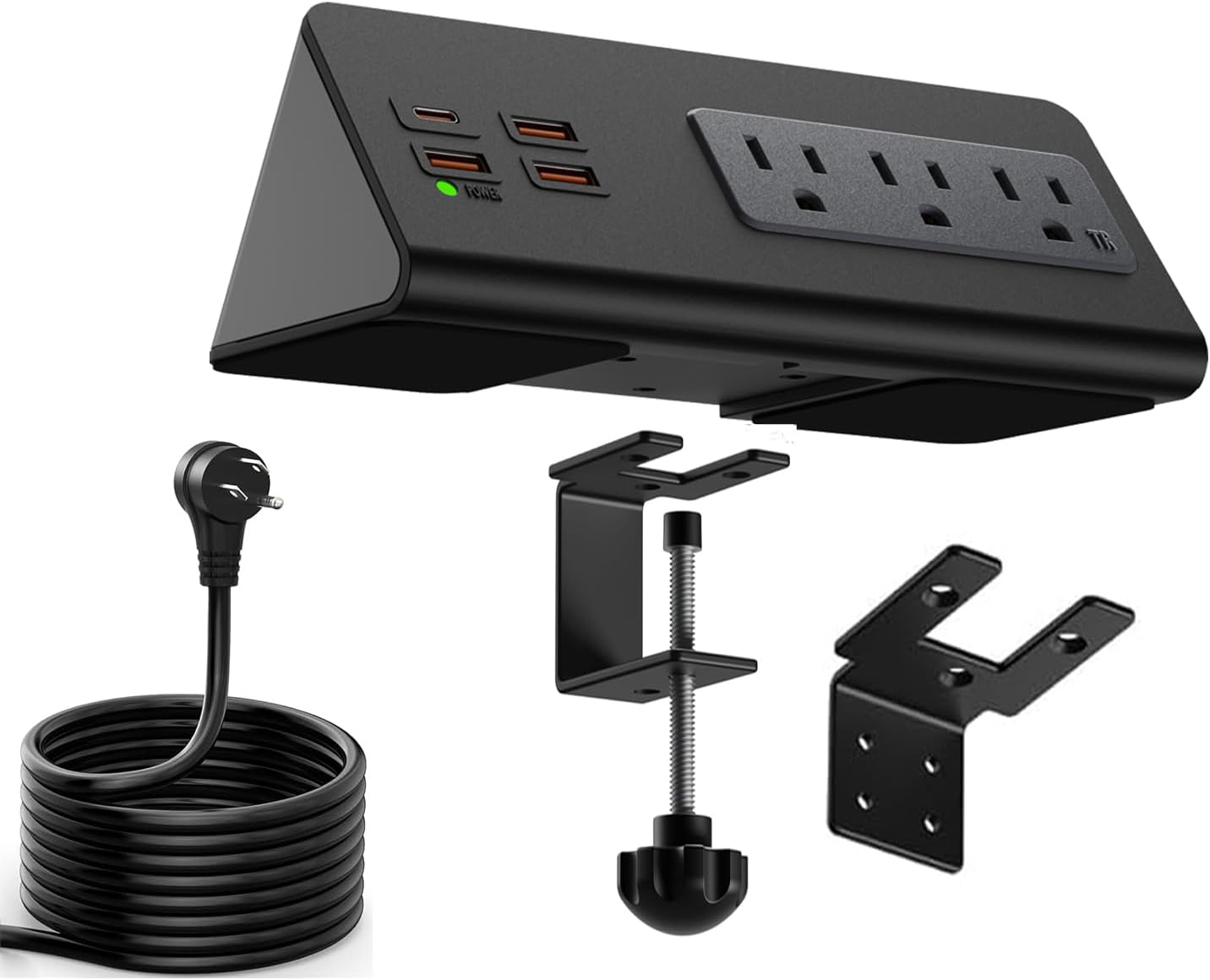 Amazon.com: Upgraded Version Edge Mount Power Strip with USB-C Ports ...