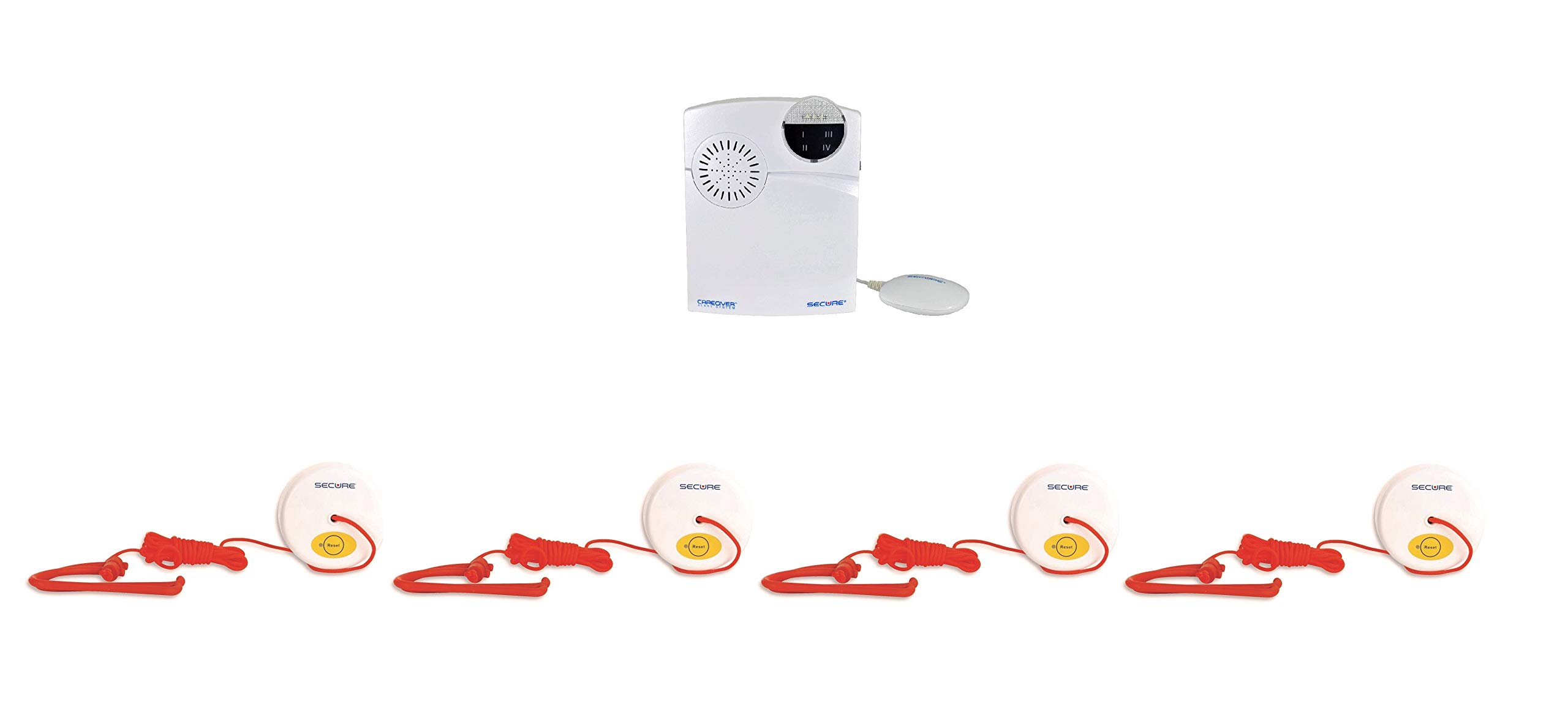 Secure Caregiver Alert System Wireless Receiver With Bed Shaker Four ...