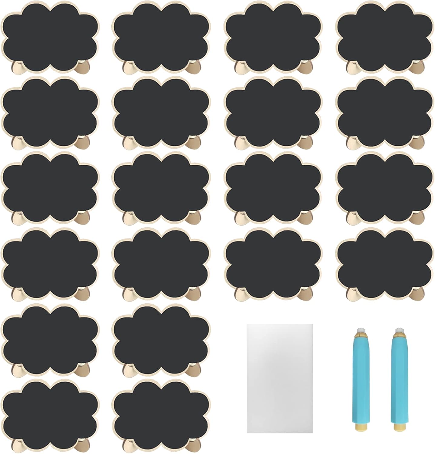 Amazon.com: 20 Pcs Mini Chalkboard Signs with Stand, Food Labels for ...