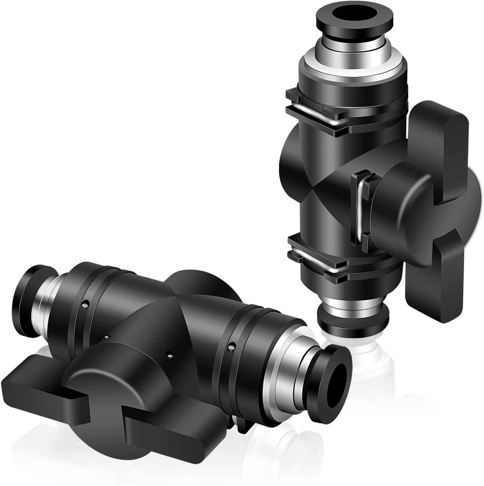 Amazon.com: SU-04 1/4" Tube OD Air Flow Contol Valve Straight Union ...