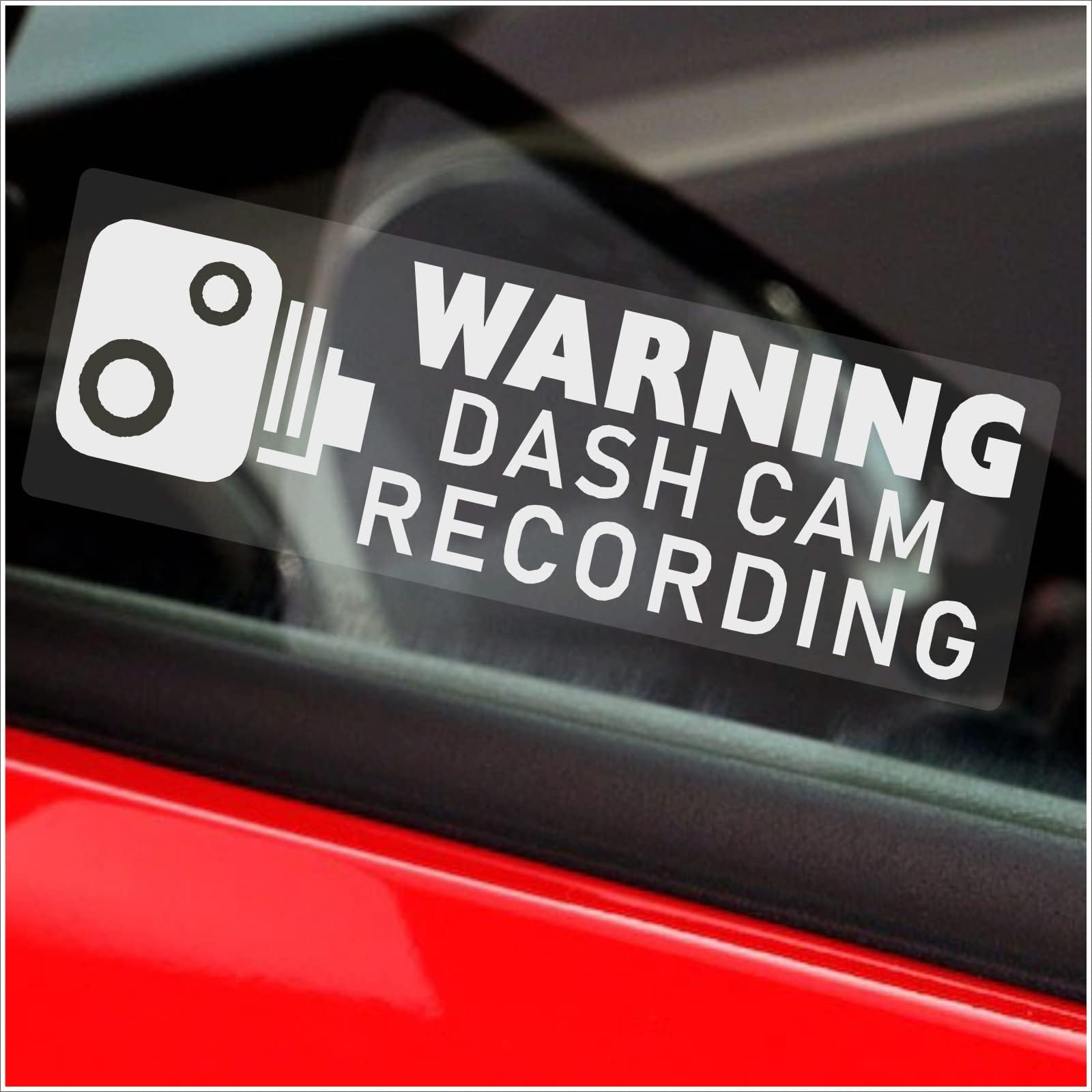 5 x Stickers Warning Dash Cam Recording Vehicle Camera Security Warning ...
