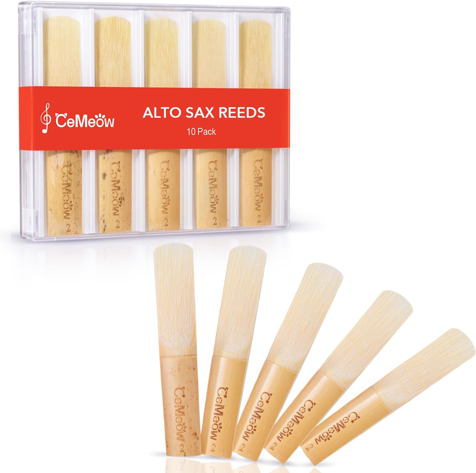 Amazon.com: CeMeow Alto Saxophone Reeds 2.0, Professional Alto Sax ...