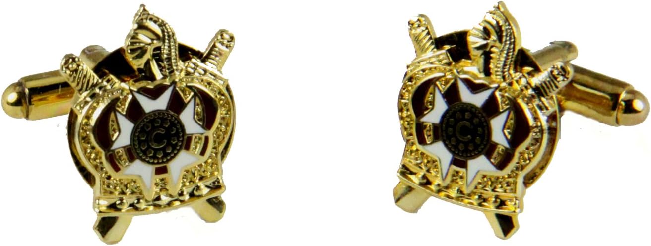 Amazon.com: 4031782 Order of DeMolay Shield Cufflinks Shrine Cuff Links ...
