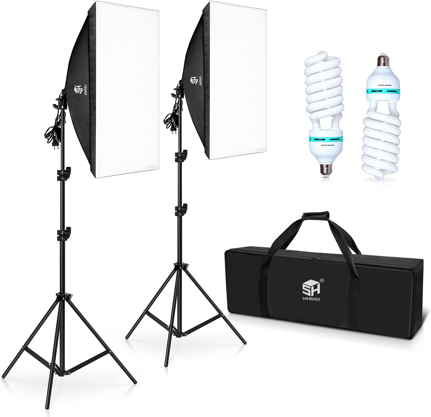 Camerina Kit Iluminación Fotografía, Caja de Luz para Fotografía Studio ...