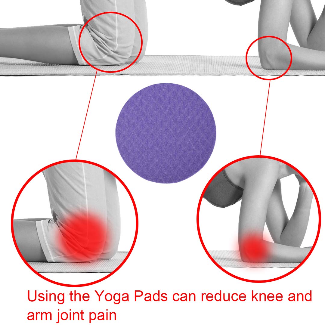 Snapklik.com : GoYonder Eco Yoga Workout Knee Pad Cushion Violet