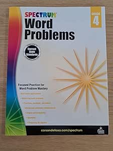 Amazon.co.jp: Spectrum Word Problems, Grade 4 : Office Products