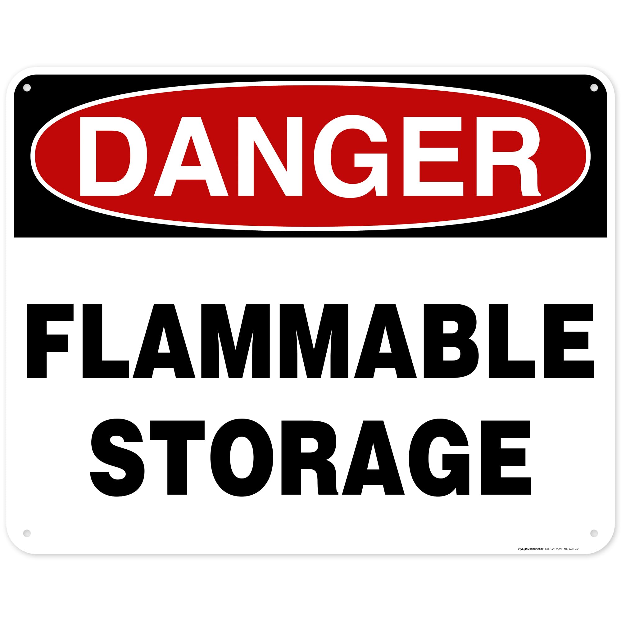 Amazon.com: Danger Flammable Storage Sign, 24x30 Inches, 55 mil thick ...