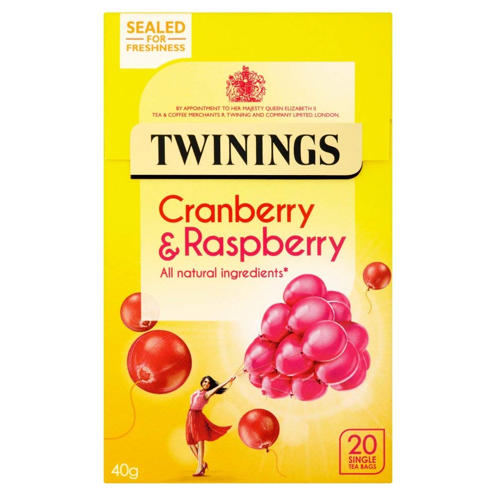 Twinings Cranberry & Raspberry Tea 20s x 6 : Amazon.co.uk: Grocery