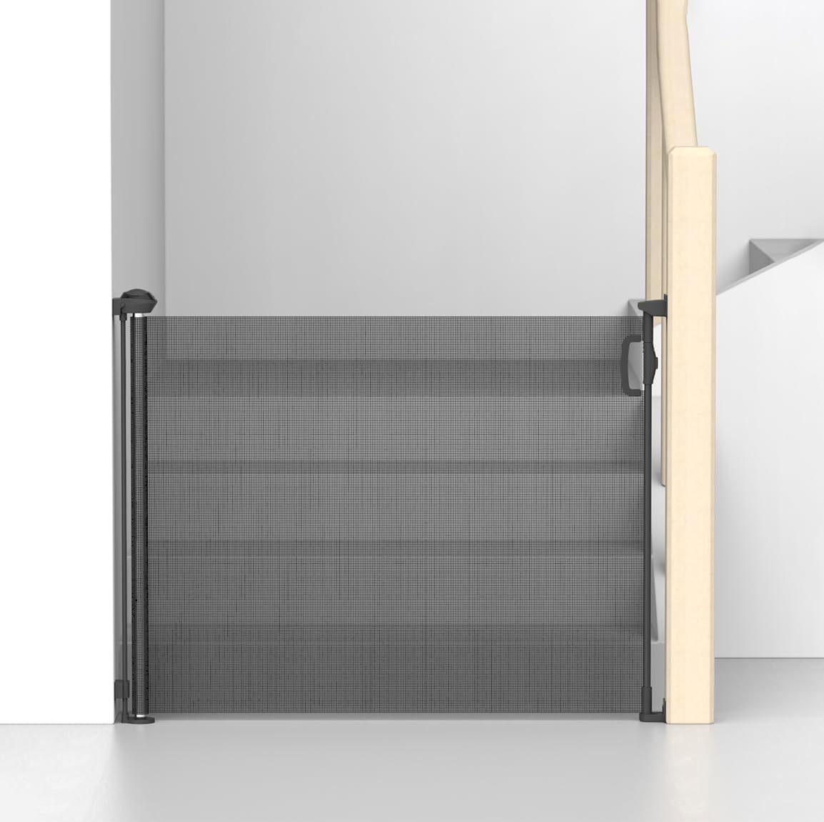 KIDS STATION™ Retractable Mesh Baby Safety Gate, Baby Fence Barrier ...