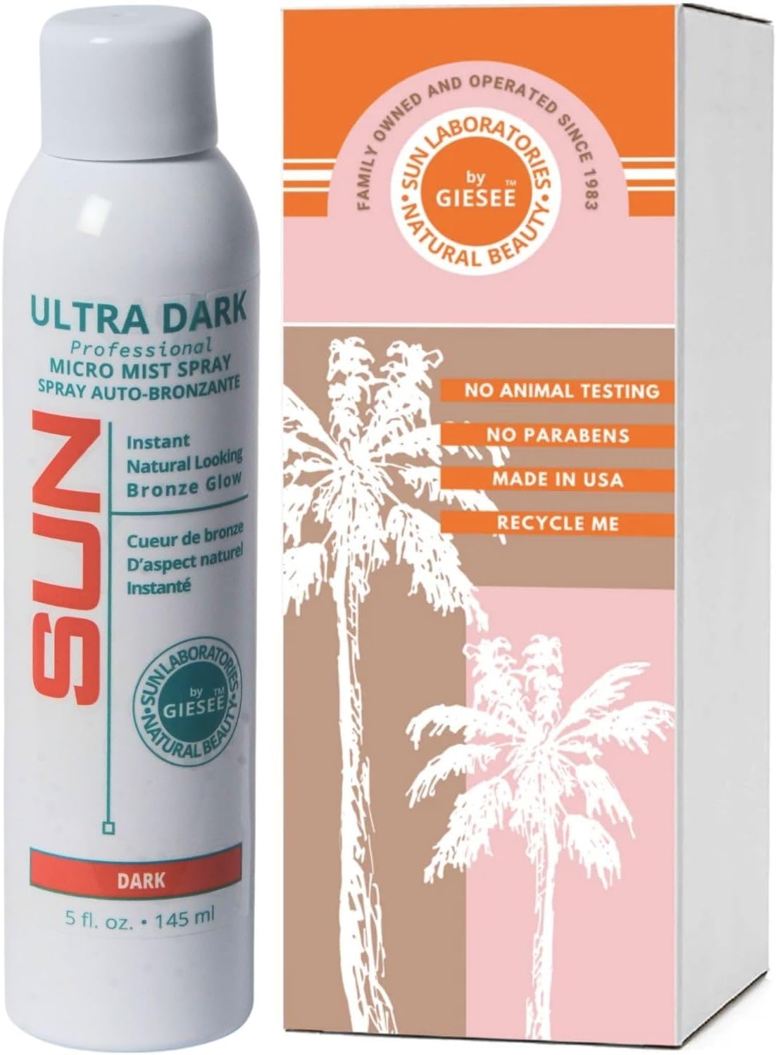 Amazon.com: Sun Labs Self-Tanning Spray for a Golden Glow - Ultra Dark ...