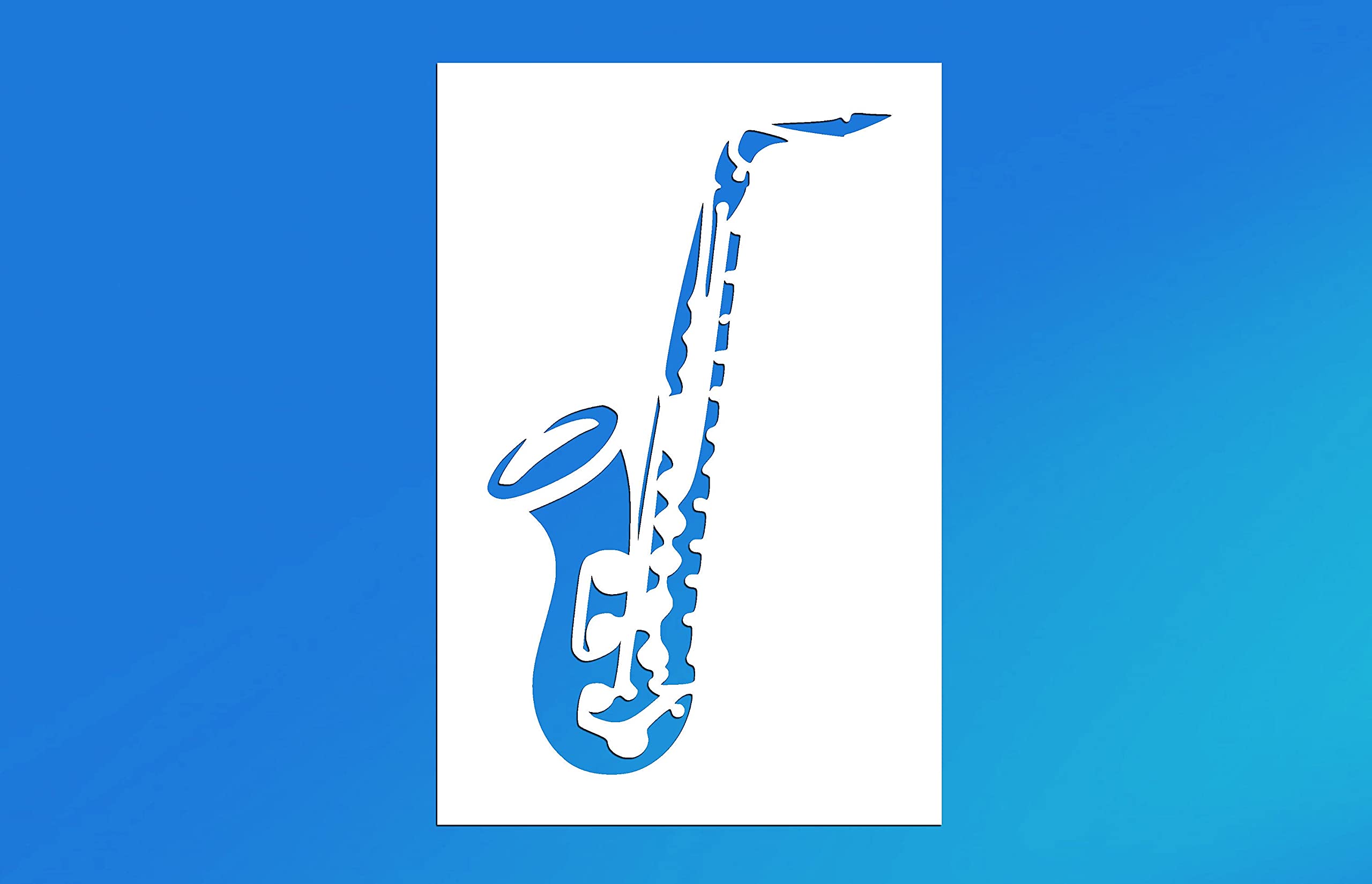 Saxophone Stencil