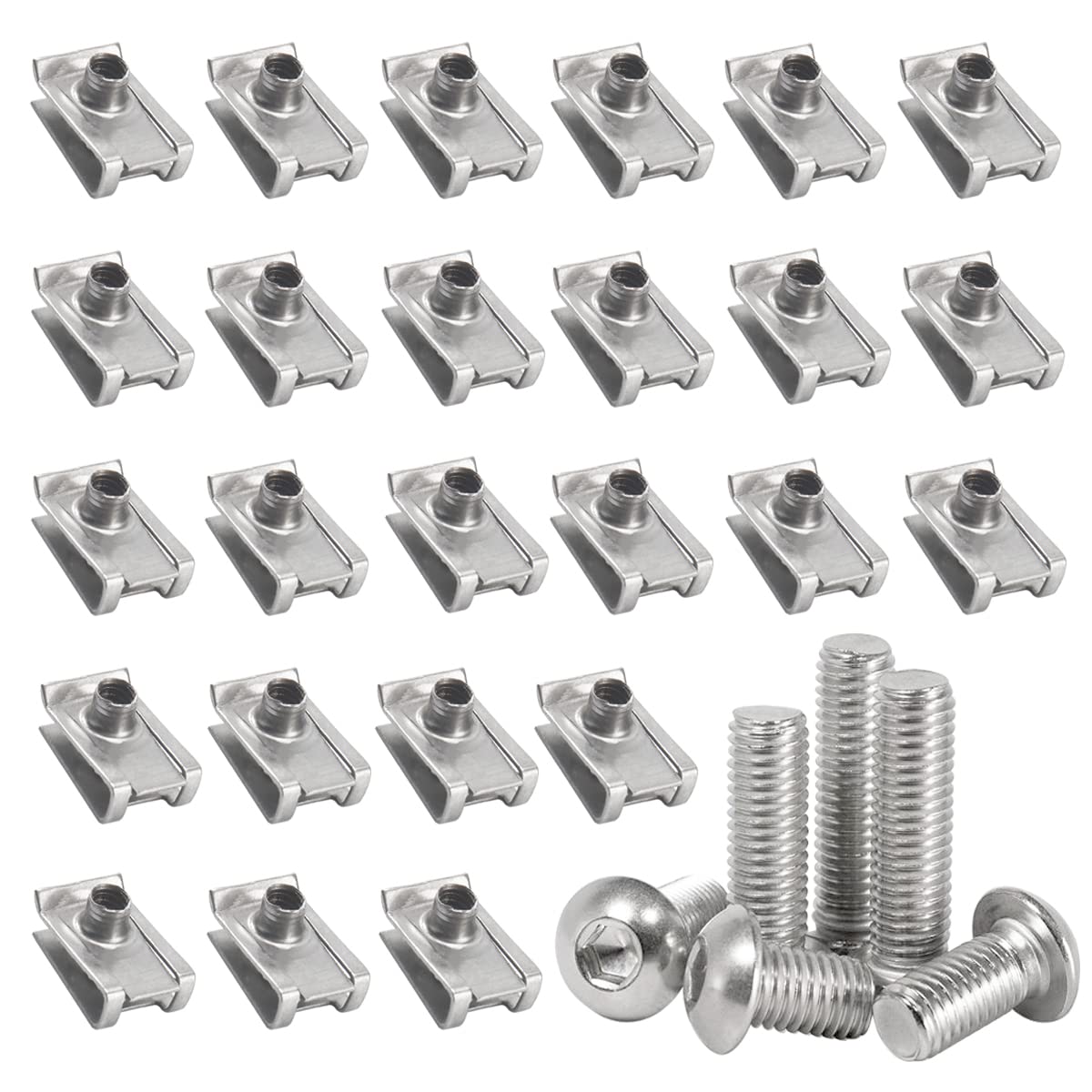 Amazon.com: IQIHUI 50PCS M4 U-Clip Assortment Set, U-Type Clips, Clip ...