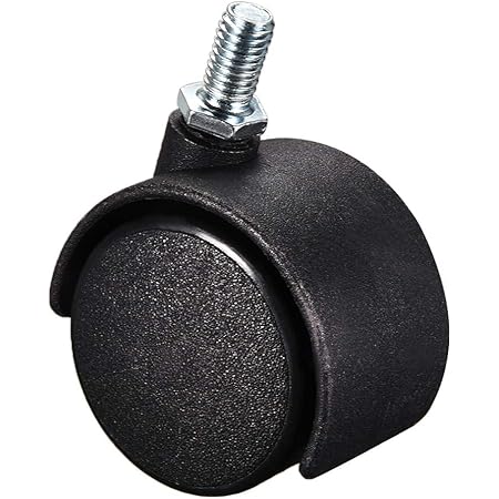 Amazon.com: uxcell Furniture Casters 1.5 Inch Nylon M8 x 15mm Threaded ...