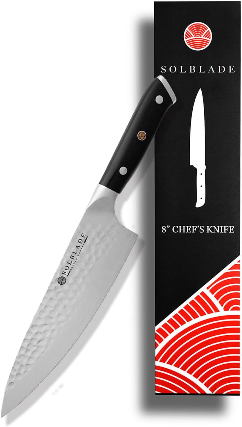 Amazon.com: SolBlade Chef Knife 8 inch Blade - Origin Series - VG10 ...