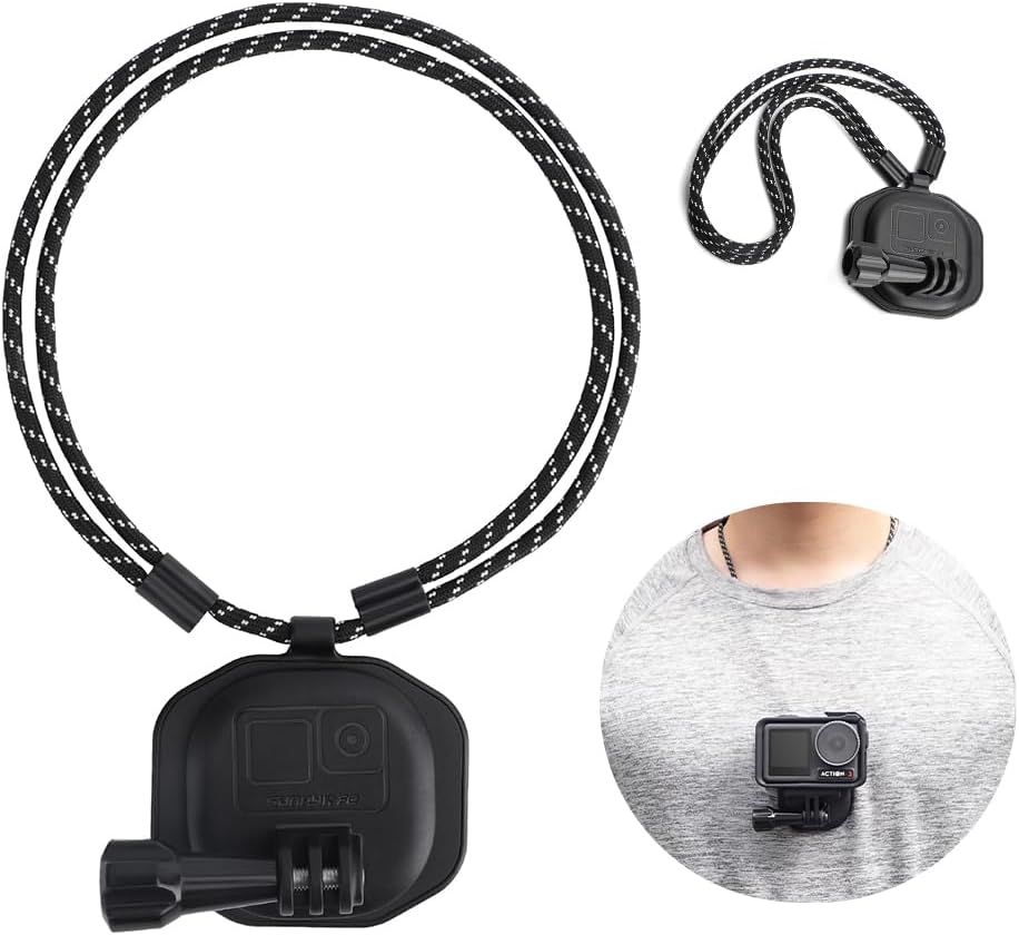 Amazon.com: TELESIN Magnetic Chest Mount with Neck Strap + Phone Holder ...