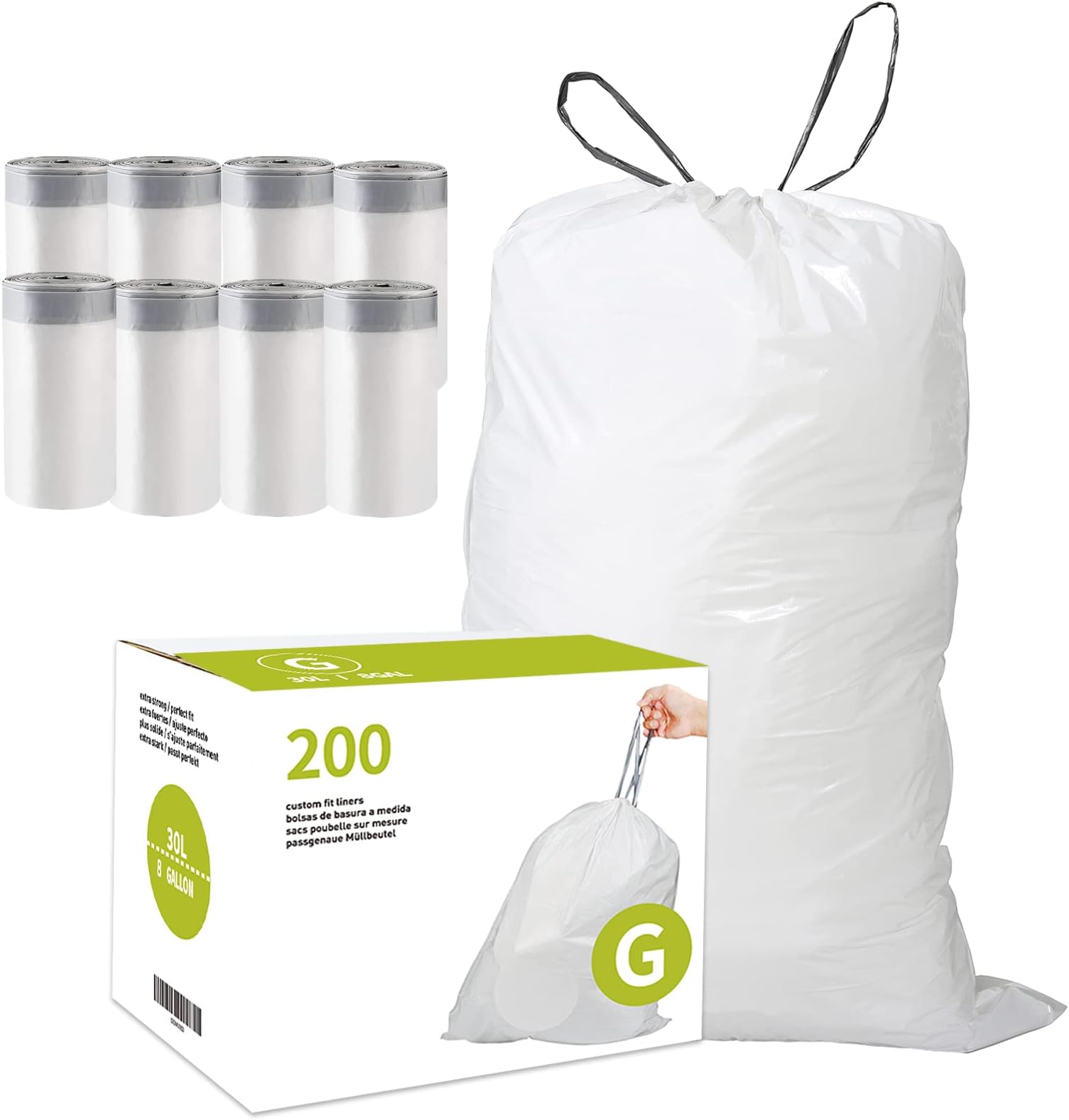 Amazon.com: Rocky Mountain Goods 33 Gallon Trash Bags 10 Count - Heavy ...