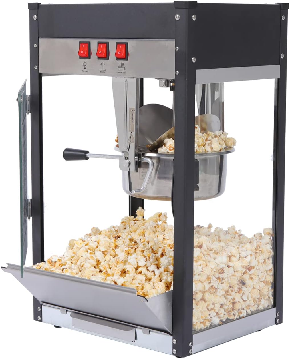 Amazon.com: VEVOR Popcorn Maker, 480W Popcorn Popper Machine, 4 Oz ...