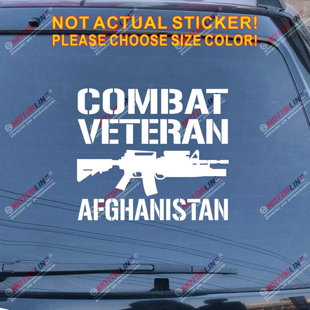 Amazon.com: Afghanistan Combat Veteran Decal Sticker Car Vinyl Pick ...