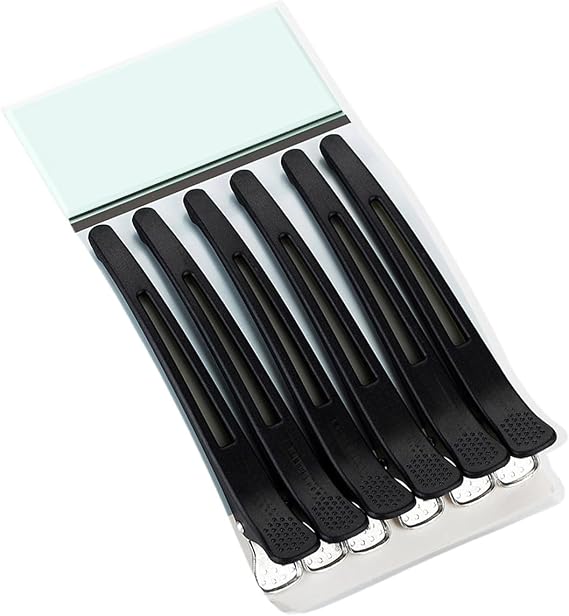 6pcs Professional Hair Clips for Styling Sectioning, Non Slip No-Trace ...