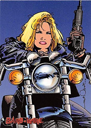 Barb Wire Comic Art Gallery trading card 1996 Topps #72 Pamela Anderson ...