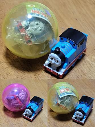 Amazon.co.jp: Thomas the Tank Engine Funny Face Mascot Figure, Set of 3 ...
