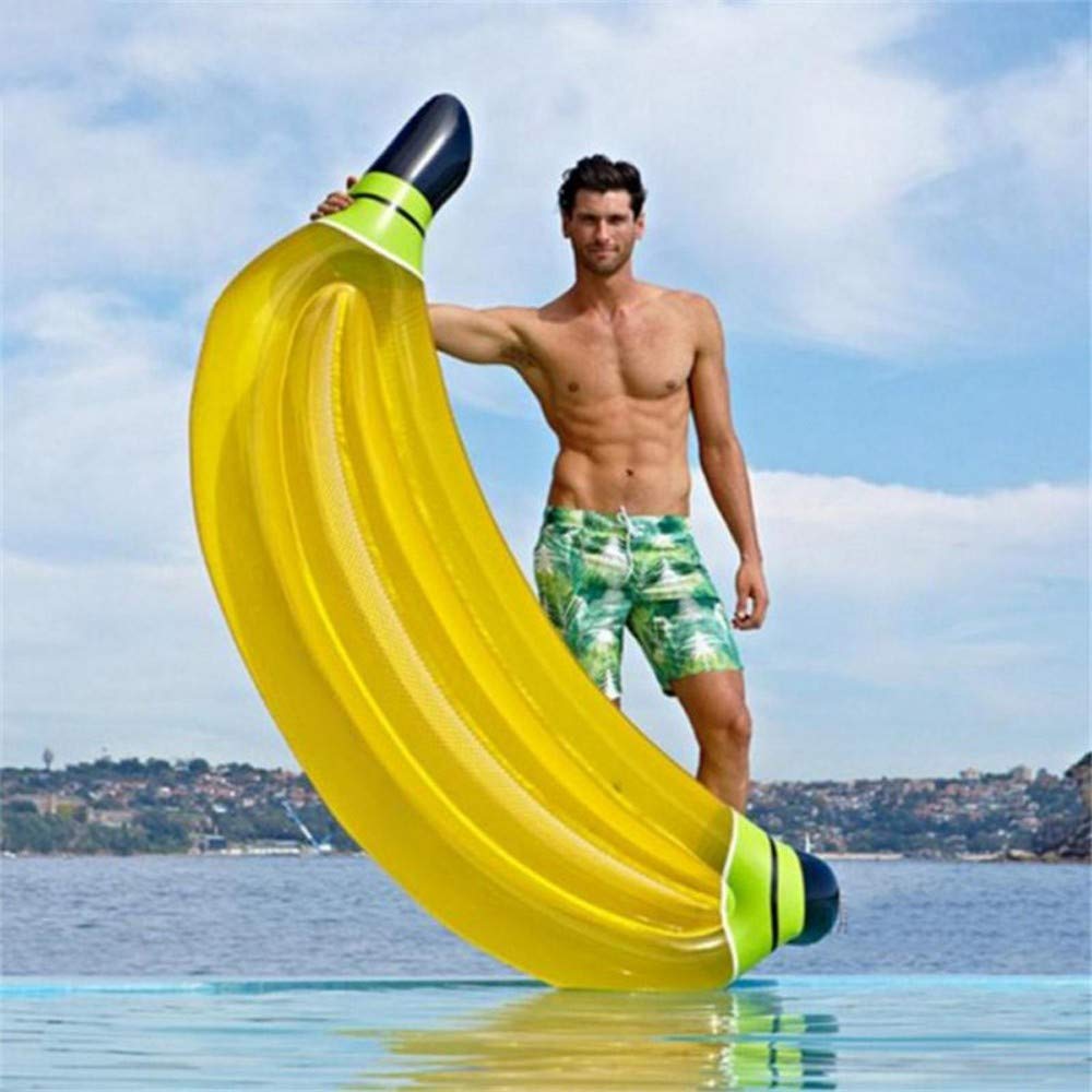 Buy ZEDMA Inflatable Pool Float Lilo Raft Drift Banana Shaped Swim Boat ...