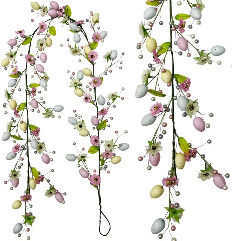 Amazon.com: 5.9 FT Artificial Easter Egg and Mixed Berry Garland ...