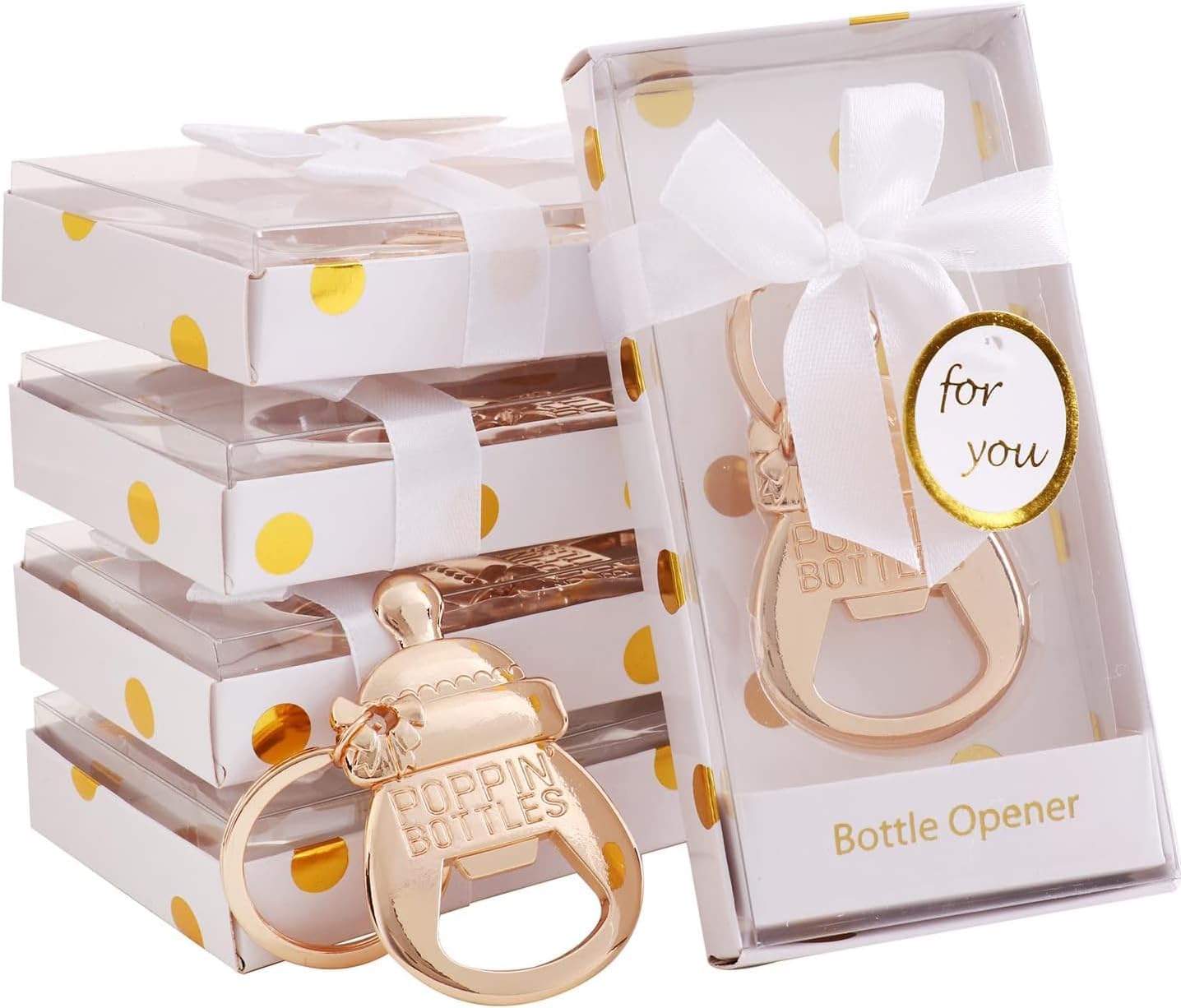 Amazon.com: 24PCS Baby Poppin Keychain Bottle Openers for Baby Shower ...