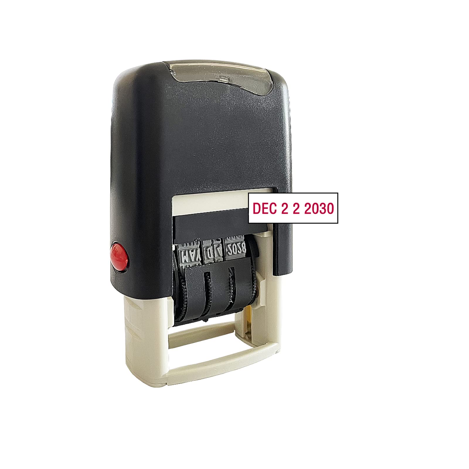 WAFJAMF Self Inking Date Stamp Rubber Date Office Stamp Red Ink Date ...