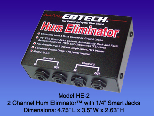 Amazon.com: Ebtech Hum X Ground Line Voltage Filter,Black : Musical Instruments