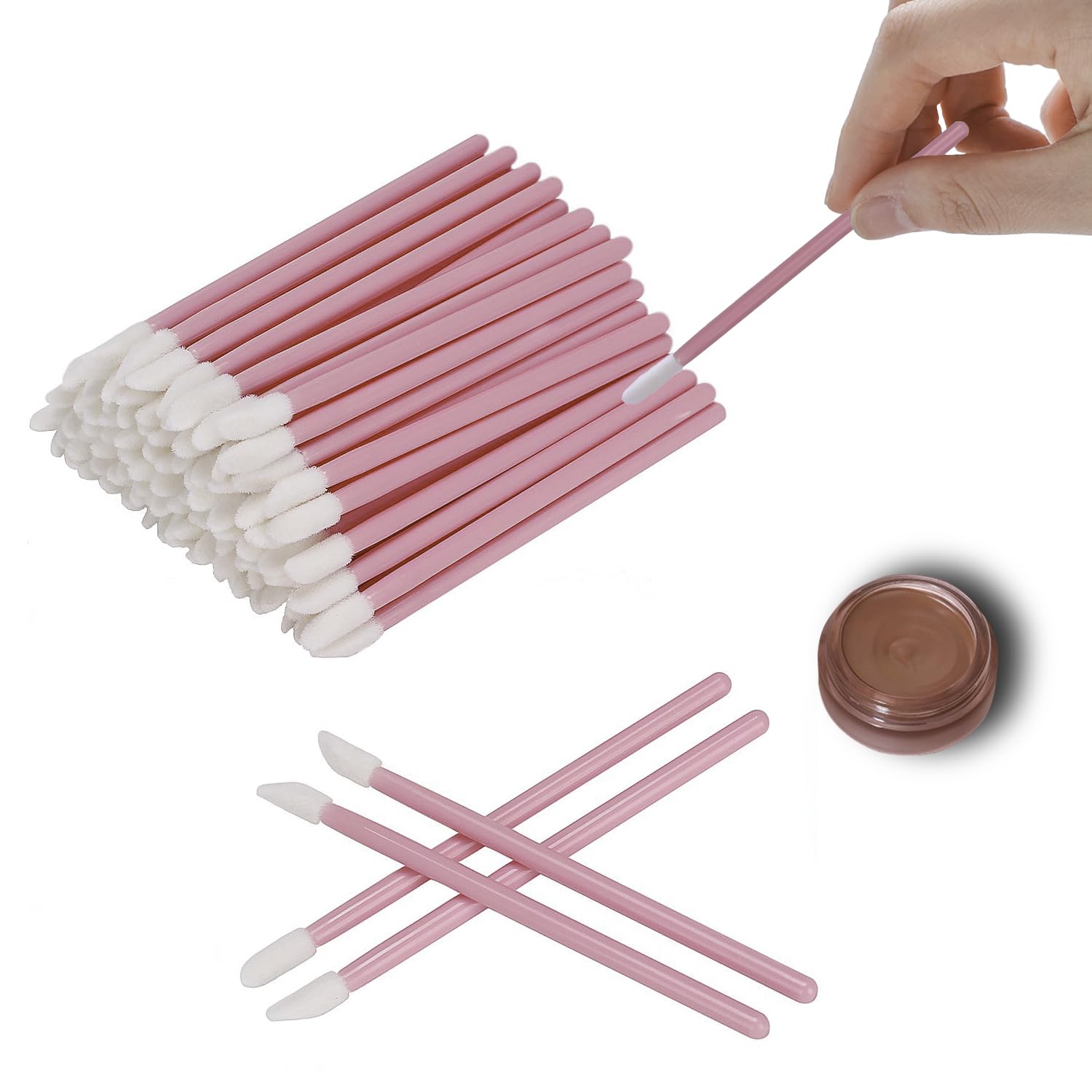 Amazon.com: ELESDA 200PCS Lip Applicators Disposable, Lips Wands Lip ...